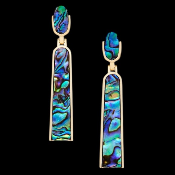Kendra Scott | Jewelry | Kendra Scott Gold Carson Earrings In Abalone ...